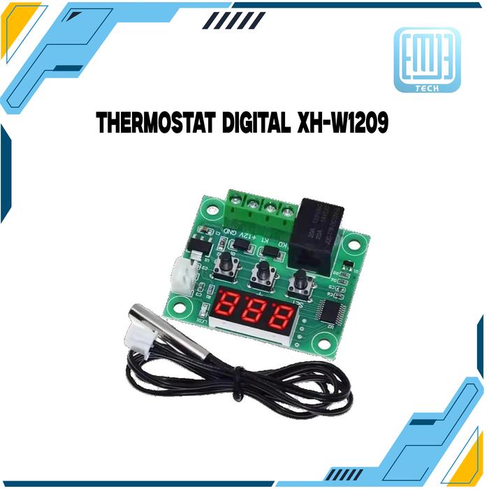 Jual Thermostat Termostat Digital XH-W1209 12V DC Temperature ...