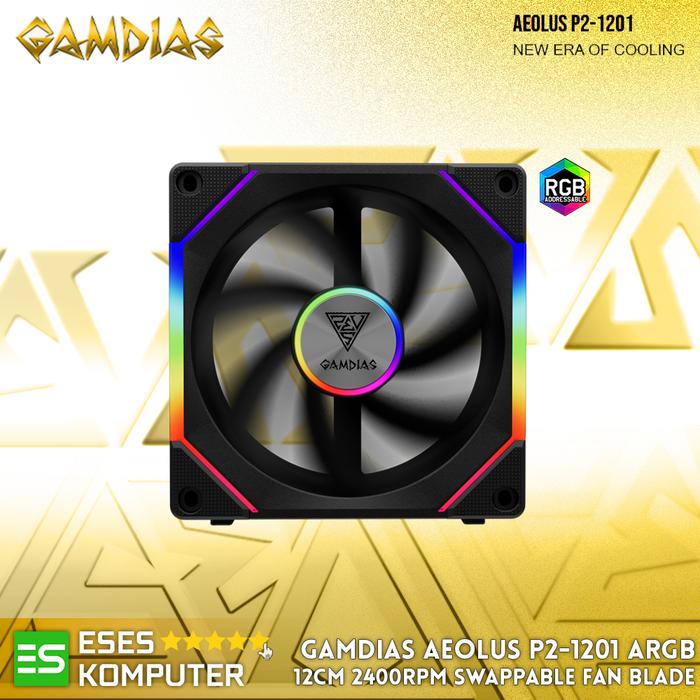 Jual Fan GAMDIAS AEOLUS P2-1201 ARGB Infinity Mirror Swappable Fan ...