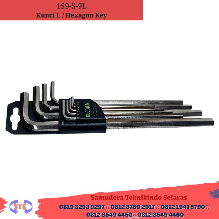 Jual Elora Kunci L Hexagon Key 159-S-9L Kunci L / Hexagon Key - Kab ...
