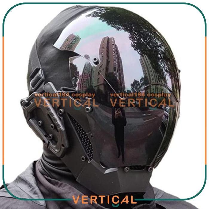Jual CYBERPUNK HELMET TECHWEAR COSPLAY MASK ROBOT KOSTUM TOPENG POLISI ...
