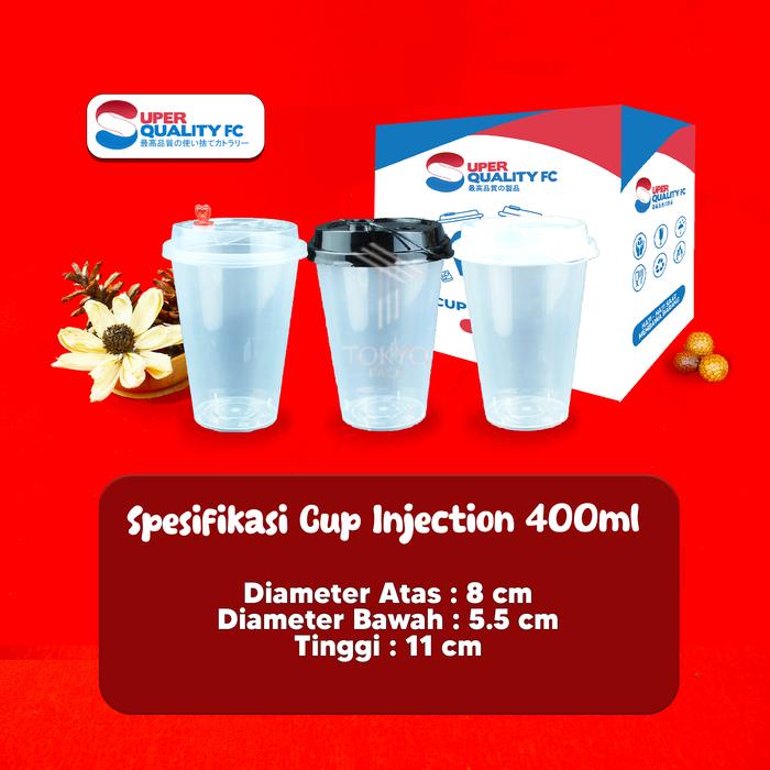 Promo PP Cup Injection Oval 380ml 12oz & Datar 500ml 16oz & 700ml 24oz ...