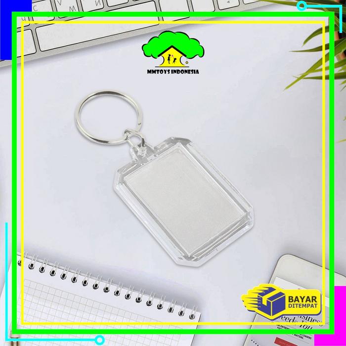 Promo [COD] MI C1269 Gantungan Kunci Ganci Akrilik Insert Paper Photo ...