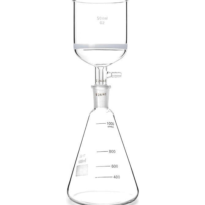Jual Qwork Kaca Borosilikat 500Ml Corong Penyaringan Buchner dan Labu ...