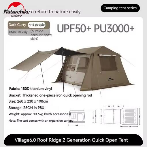 Jual TENDA VILLAGE 6.0 FLAGSHIP NATUREHIKE CNK2300ZP021 QUICK OPEN TENT - REGULER - Kota Bekasi ...