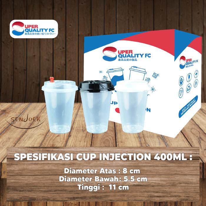 Promo Cup Injection 380ml 12oz Oval & 500ml 16oz / 700ml 24oz Datar ...