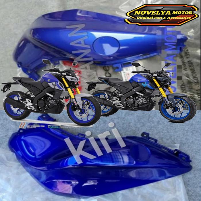 Jual COVER TANGKI MT15 MT 15 BIRU ORI B8D-F4139-00-P3 B8D-F4129-00-P3 ...