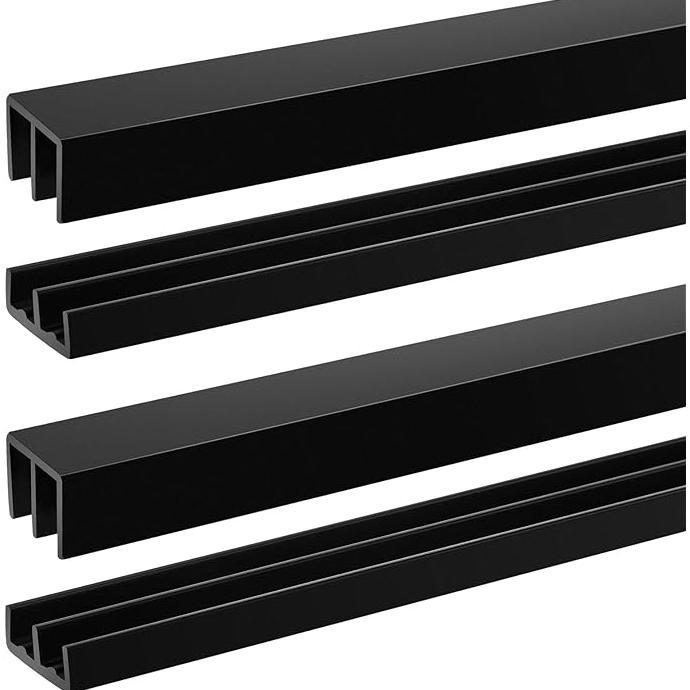 Jual 2 Pak Set Jalur Pintu Geser Plastik 14 Panel Tebal Jalur Pintu ...