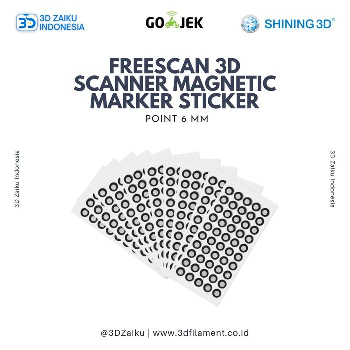 Jual Original Freescan 3D Scanner Magnetic Marker Sticker Point 6 mm ...
