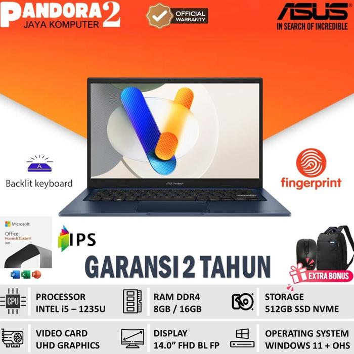 Jual [READY STOK] LAPTOP ASUS CORE I5 RAM 16GB SSD 512GB 14" FHD IPS ...