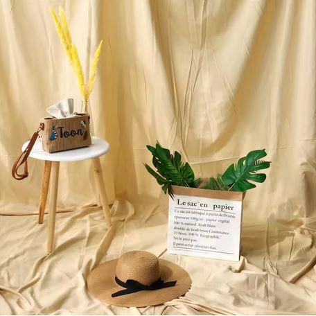 Promo Background Foto Studio / Kain Backdrop Konten Pixmix - Cream, 3 x ...