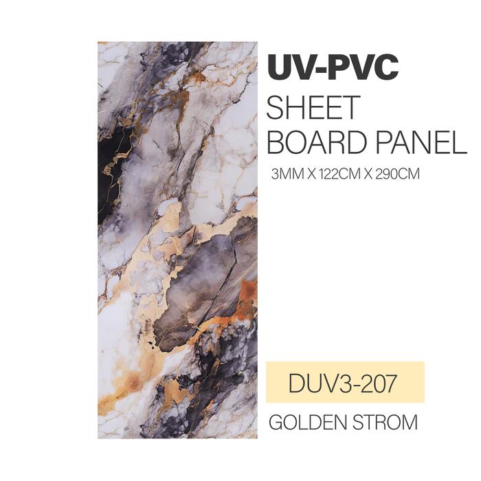 Promo UV PVC Marbel Sheet Wall Panel Corak Marble Wood WPC Marmer UV ...
