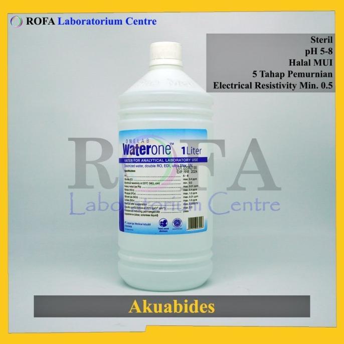 Jual Akuabides WaterOne / Aquabidest / Akuades Pro Analis 1000 mL - Kab ...