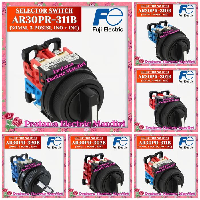 Jual Selector Switch Dia. 30mm AR30PR-311B 3 Posisi 1NO 1NC FUJI ELECTRIC - Jakarta Barat ...