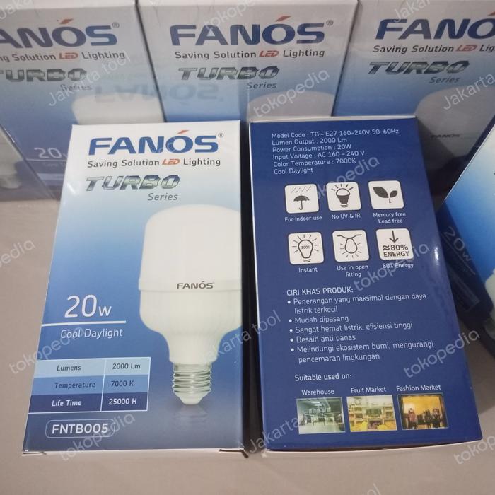 Jual Lampu LED Fanos Turbo 20w Fanos 20 watt - Jakarta Timur - JKT Tool ...