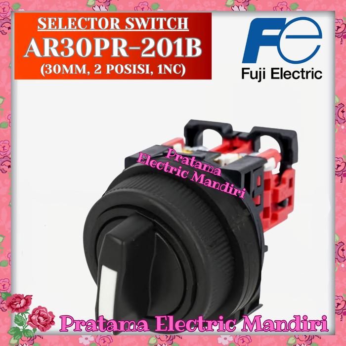Jual Selector Switch Diameter 30mm AR30PR-210B 2 Posisi 1NO FUJI ...