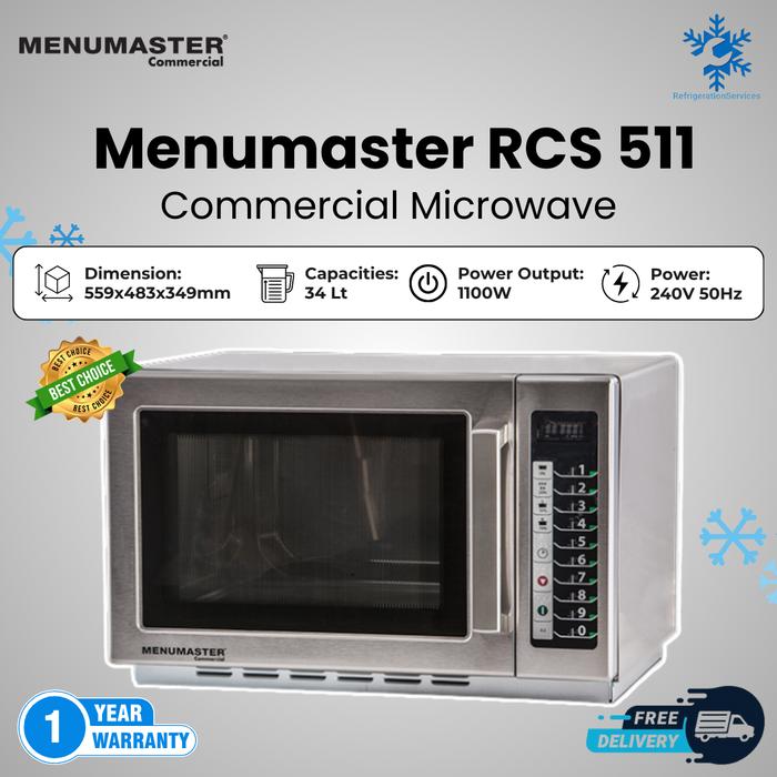 Jual Microwave Menumaster RCS511TS Garansi Resmi Commercial Microwave ...