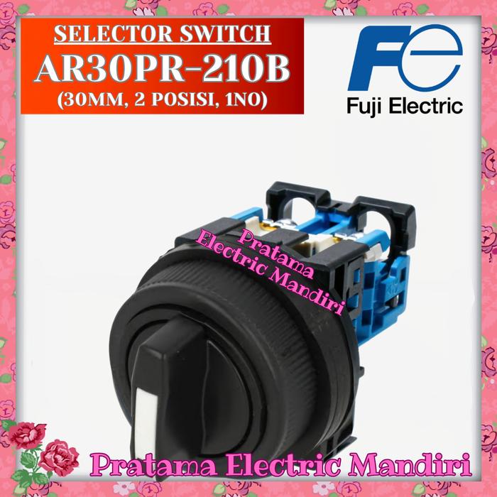 Jual Selector Switch Diameter 30mm AR30PR-210B 2 Posisi 1NO FUJI ...