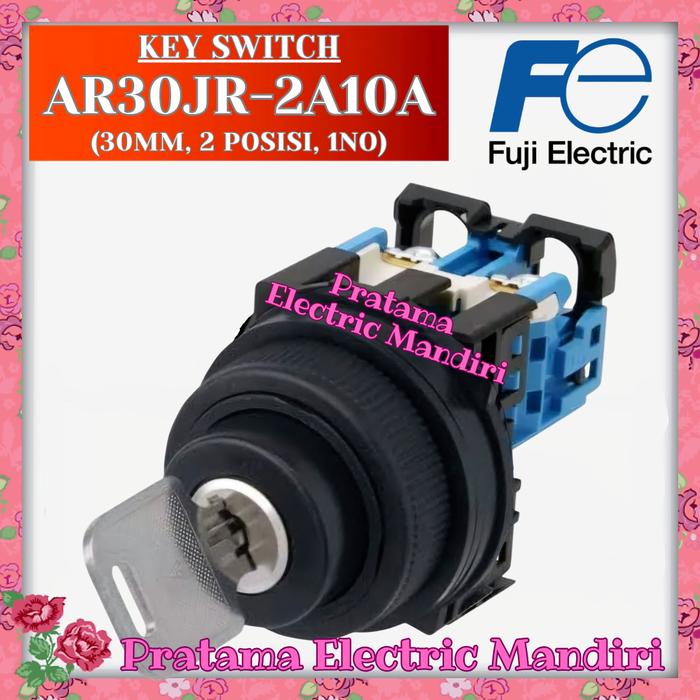 Jual Key Switch Diameter 30mm AR30JR-2A11A 2 Posisi 1NO 1NC FUJI ...