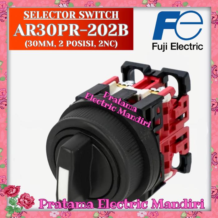 Jual Selector Switch Diameter 30mm AR30PR-210B 2 Posisi 1NO FUJI ...