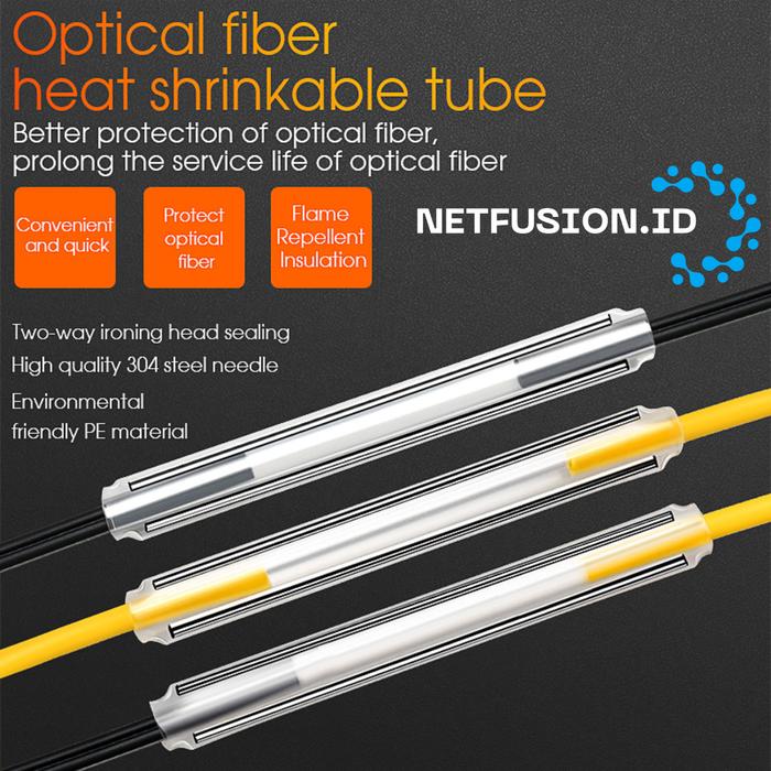 Promo 1 PACK ISI 100PCS Protector Protection Sleeve 2 Kawat Diameter Besar Fiber Optic ...