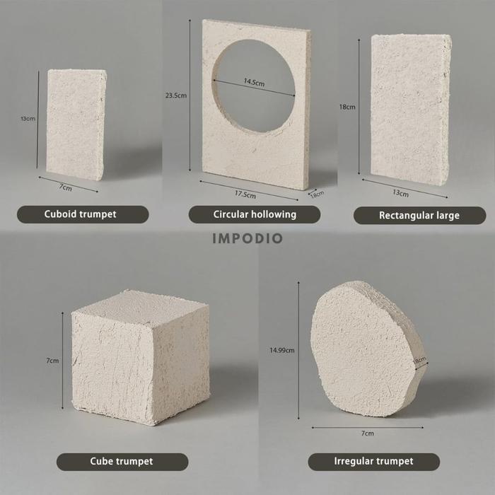 Jual IMPODIO Set 6pcs texture Geometry Photo Props - podium leveling ...