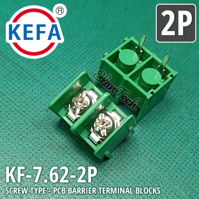 Jual Terminal Block PCB 2P 7.62mm Pitch Single Row Barrier Blocks KEFA ...