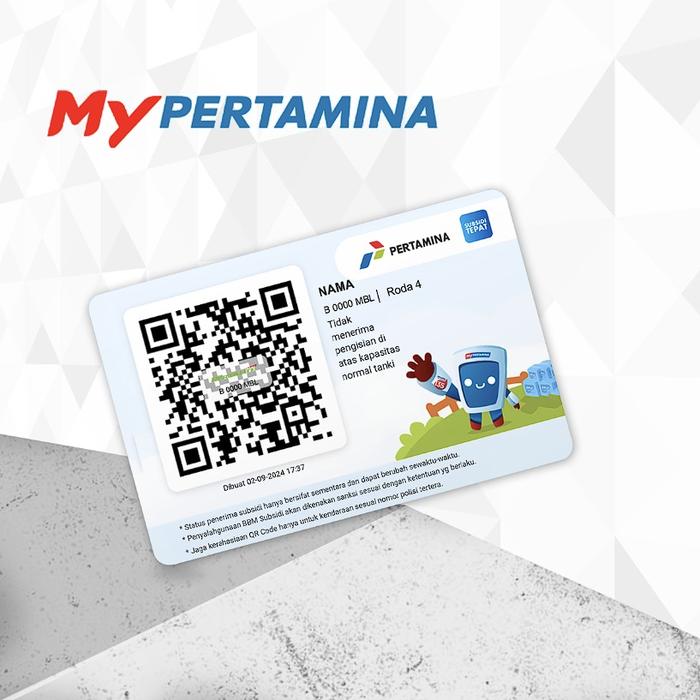 Jual KARTU ID CARD BBM SUBSIDI MY PERTAMINA - 2 SISI - Jakarta Barat ...