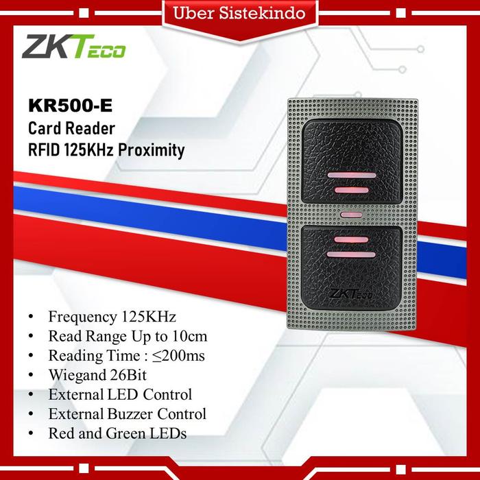 Jual RFID Card Reader Access Control ZKTeco KR500 - KR500-E - Jakarta ...