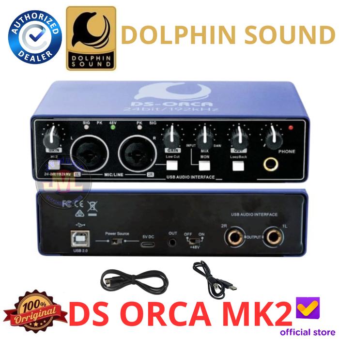 Jual Dolphin Sound DS ORCA MK2 Audio Interface 2 Channel 24bit/192khz ...