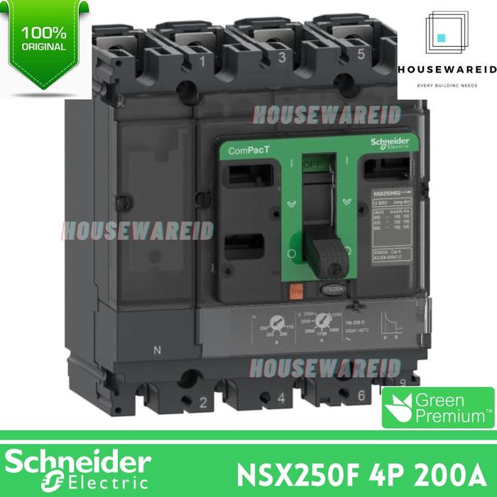 Promo MCCB 4 Phase 200 Ampere Schneider NSX250F C25F6TM200 / MCCB 4p 200a 36kA Schneider ...