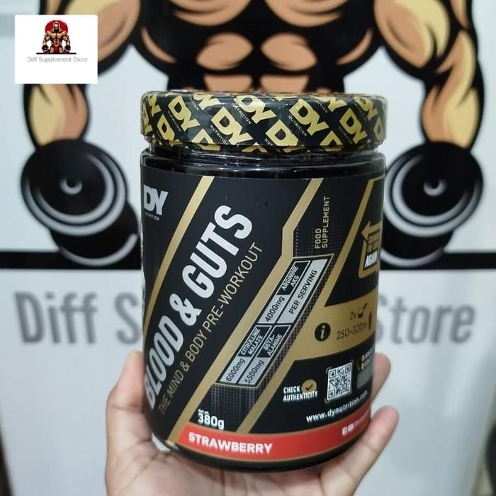 Jual DY NUTRITION BLOOD & GUTS PRE WORKOUT DORIAN YATES PWO 380 GR 20 ...