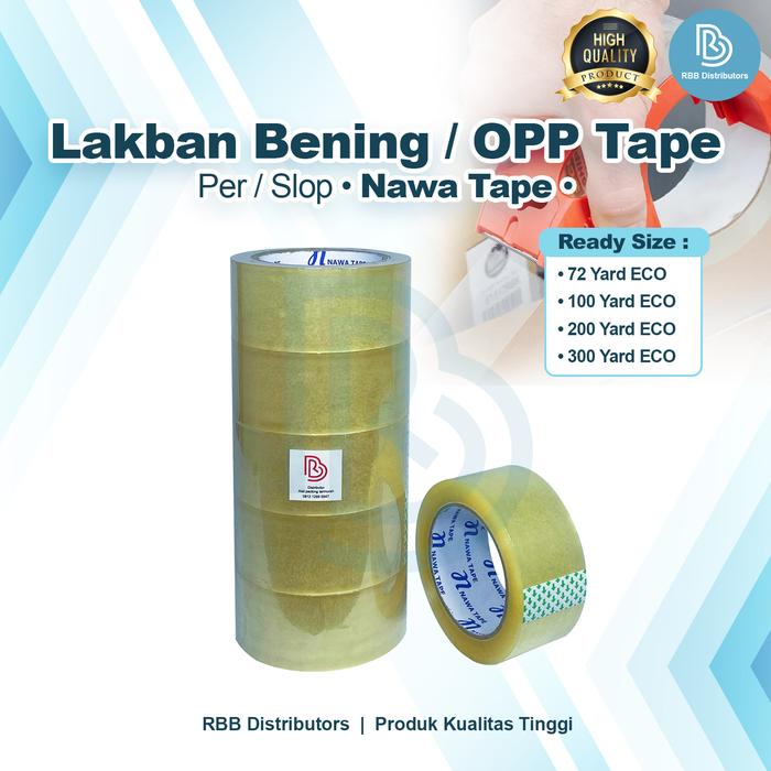 Promo Lakban Bening / Solasi Coklat / Isolasi Bening Coklat Per Slop Isi 6 PCS - 1 SLOP Bening ...