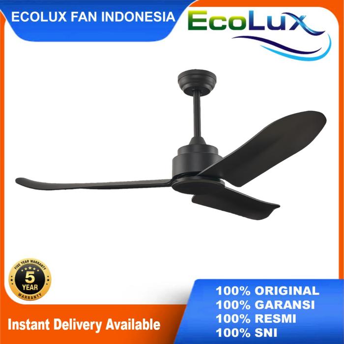 Promo Kipas Angin Gantung Plafon / kipas angin plafon Ecolux Eco-182 BINTANG - BLACK Cicil 0% 3x ...