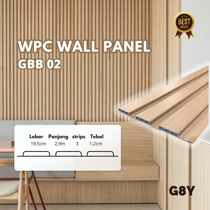 Promo Wpc panel (PREMIUM) Ukuran 1 Meter / kisi-kisi Wallpanel / Wpc ...