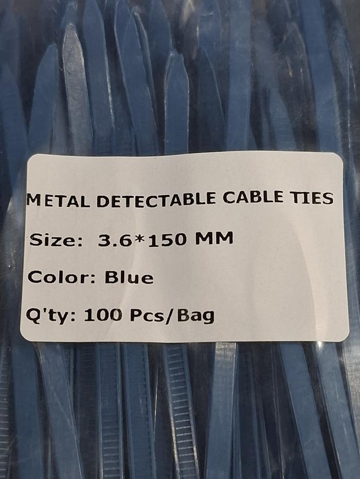 Jual Cable Ties Metal Detectable Nylon - Biru - 3,6 x 150mm - Kota ...