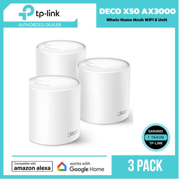 Jual TP-LINK DECO X50 1 / 2 / 3 PACK AX3000 Whole Home Mesh WiFi 6 ...