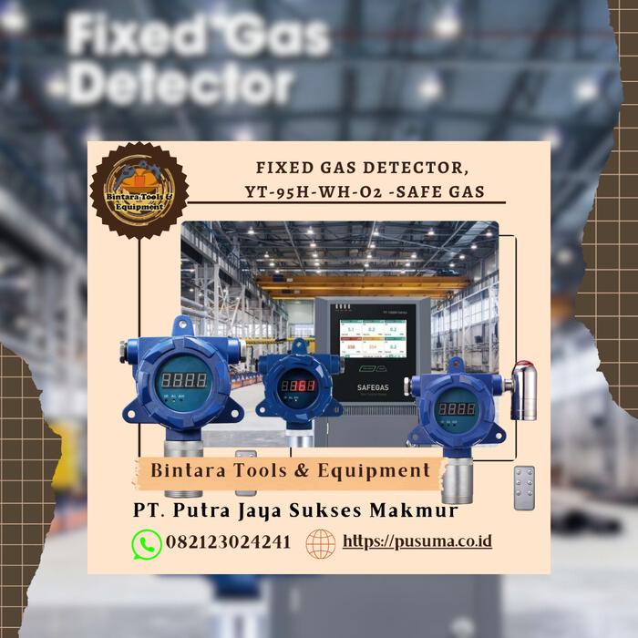 Jual Fixed Gas Detector, YT-95H-WH-O2 -Safe gas - 0-100%VOL - Kota ...