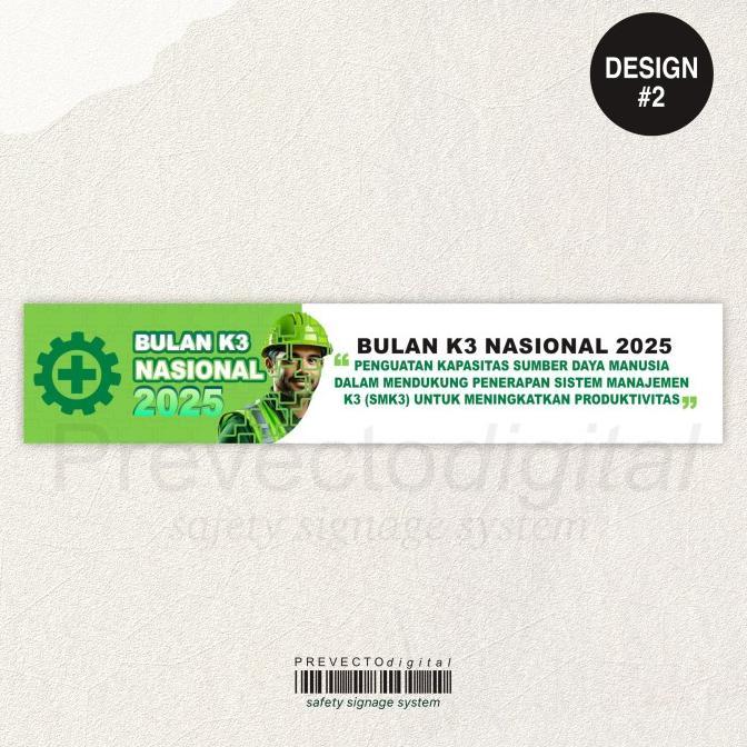 Jual Spanduk Banner Bulan K3 Nasional 2025 - Design#2, 500x100cm ...