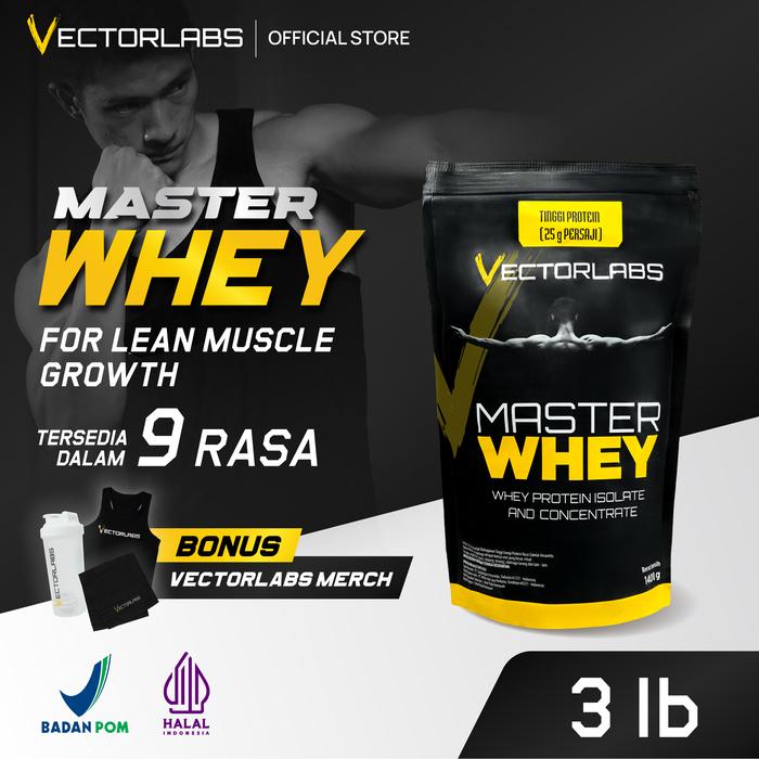Promo VECTORLABS MASTER WHEY PROTEIN 3 LB VL RASA LYCHEE / SUSU FITNESS ...