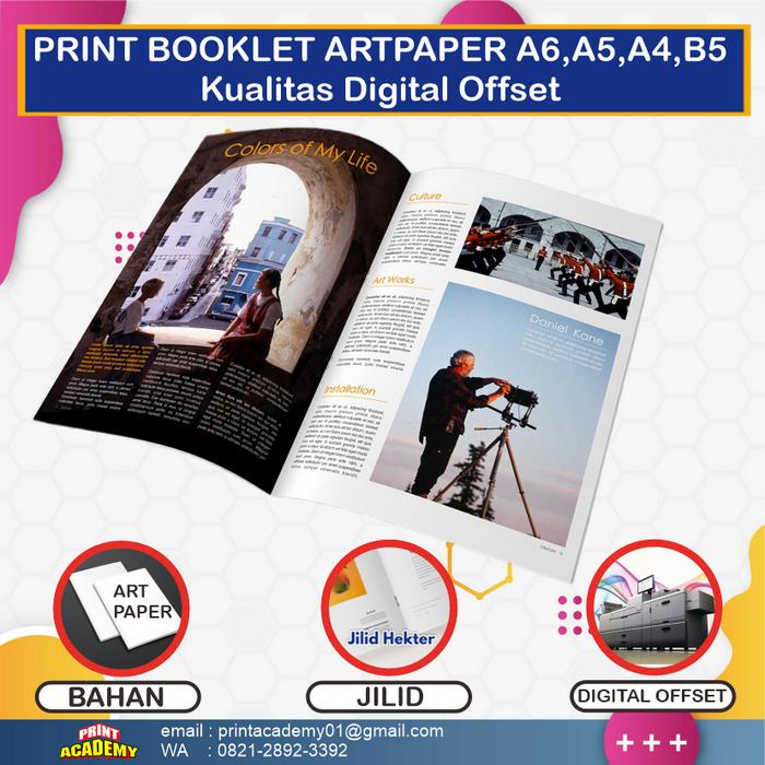 Jual CETAK BOOKLET / PRINT BOOKLET FULL COLOR ART PAPER A4 B5 A5 ...