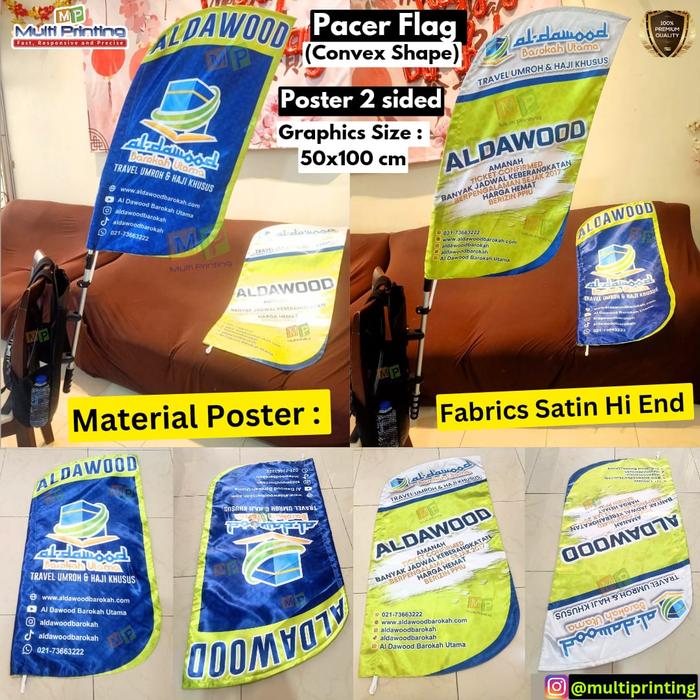 Promo Bendera Promosi + (Human Banner/Bendera Pacer CFD) + Backpack ...