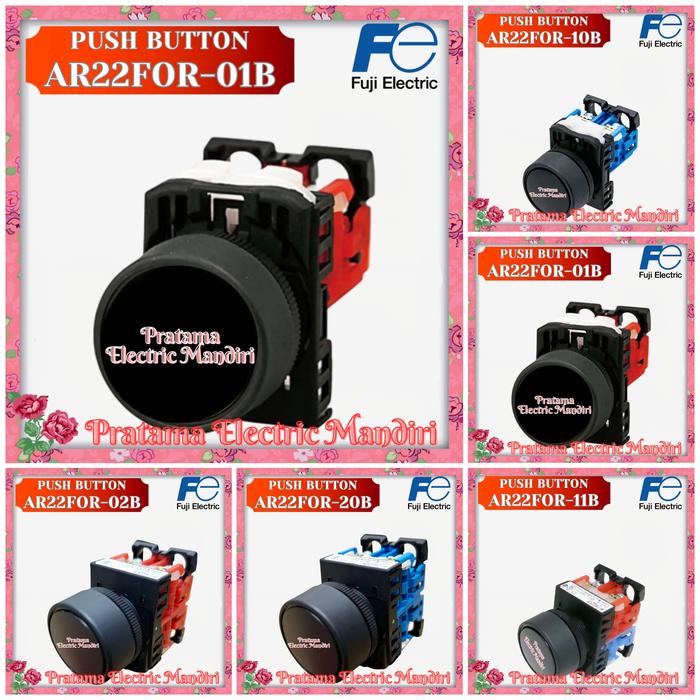 Jual Push Button AR22 FOR-10B BLACK Diameter 22mm FUJI ELECTRIC ...