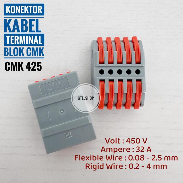 Promo Konektor Kabel listrik Terminal Block Connector CMK Wago Penyambung Kabel Split Wire ...