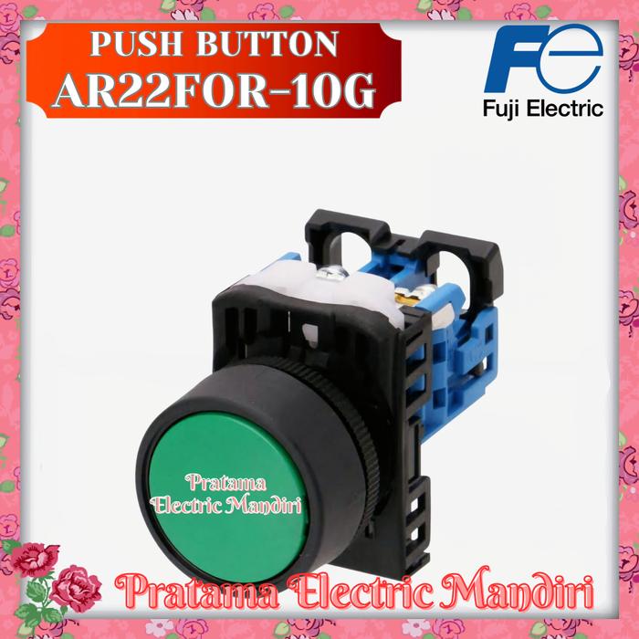 Jual Push Button AR22 FOR-10G GREEN Diameter 22mm FUJI ELECTRIC ...