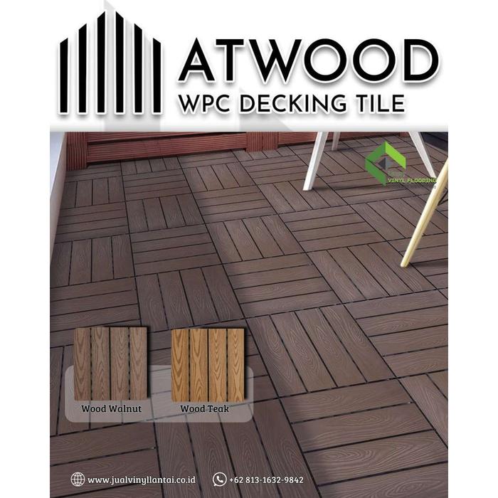 Jual WPC Decking tile ATWOOD uk. 30cm x 30cm tebal 22mm - Wood ...