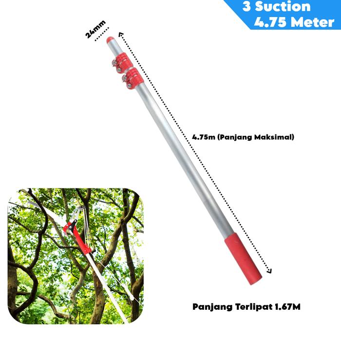 Jual Gergaji Tarik Pemotong Dahan Batang Pohon Tinggi Gunting Pisau ...