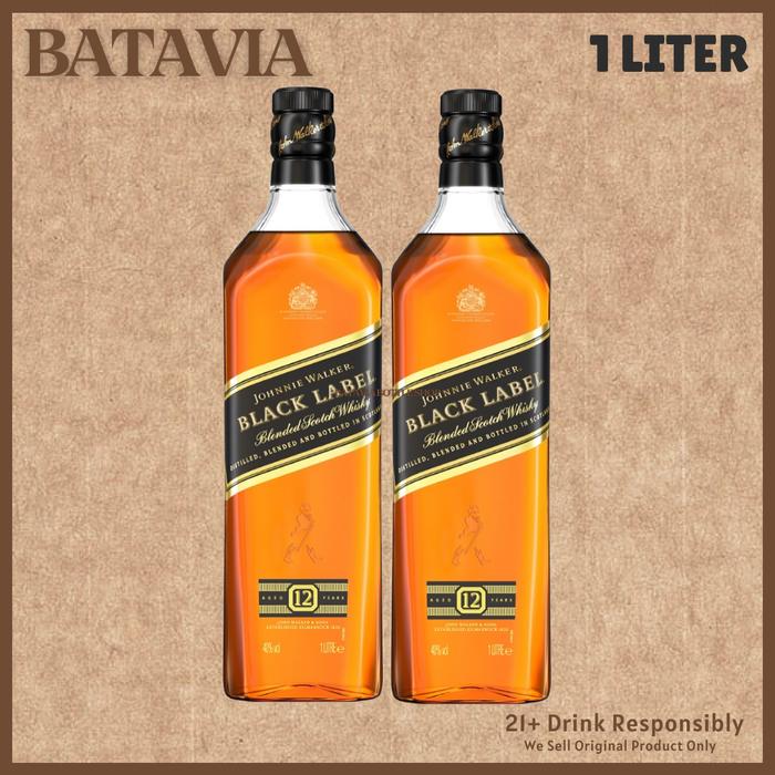 Promo Twin Johnnie Walker Black Label 1000ml - 2 Botol Cicil 0% 3x ...