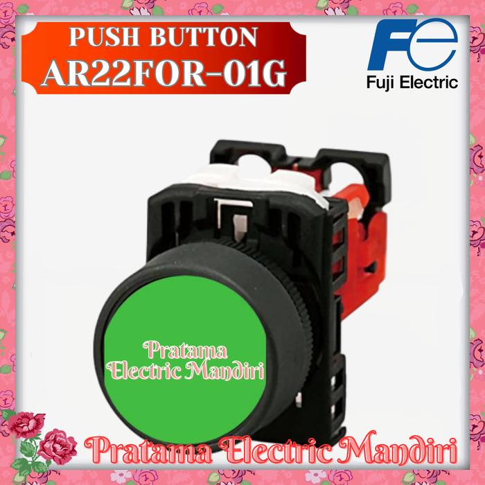 Jual Push Button AR22 FOR-10G GREEN Diameter 22mm FUJI ELECTRIC ...