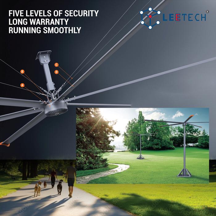 Promo Leetech Kipas Angin Gantung Big Industrial Fan - HVLS - LDS ...