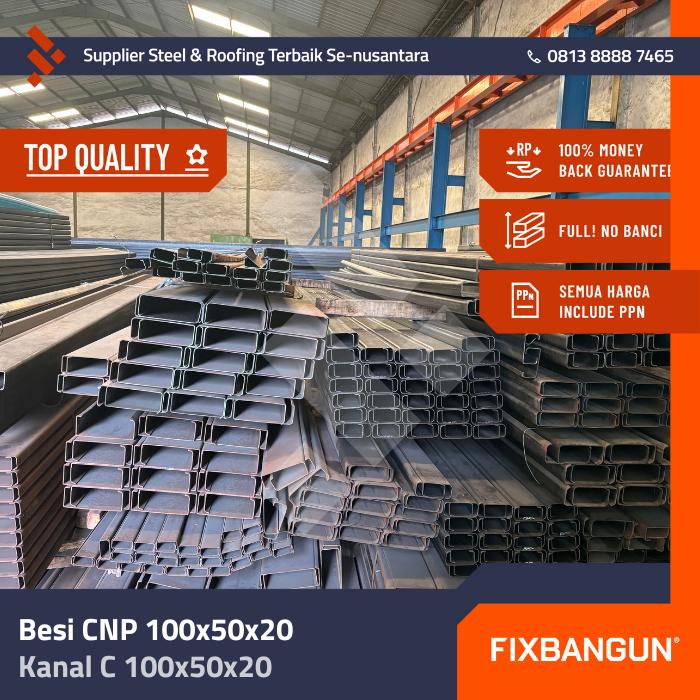 Jual Besi CNP 100 x 50 x | 1,8mm | 2mm | 3mm FULL - Jakarta Barat ...